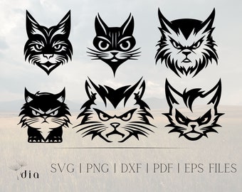 Angry Cat PNG, SVG, JPG Digital Download Great for Cricut Design, Cut ...