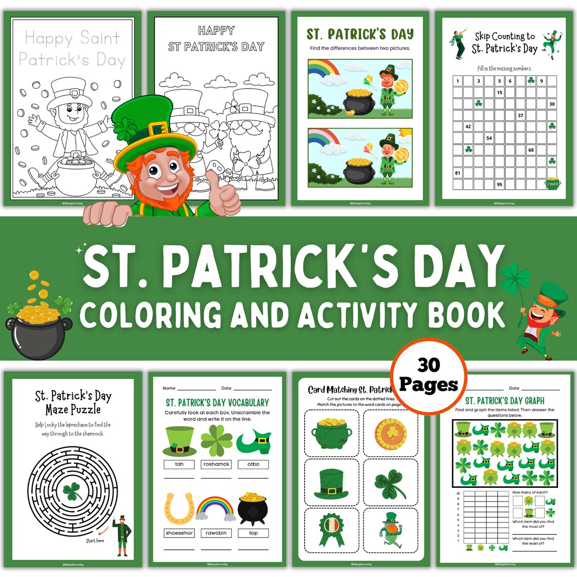 St. Patrick's Day Preschool Activities, St Patrick's Day Preschool ...