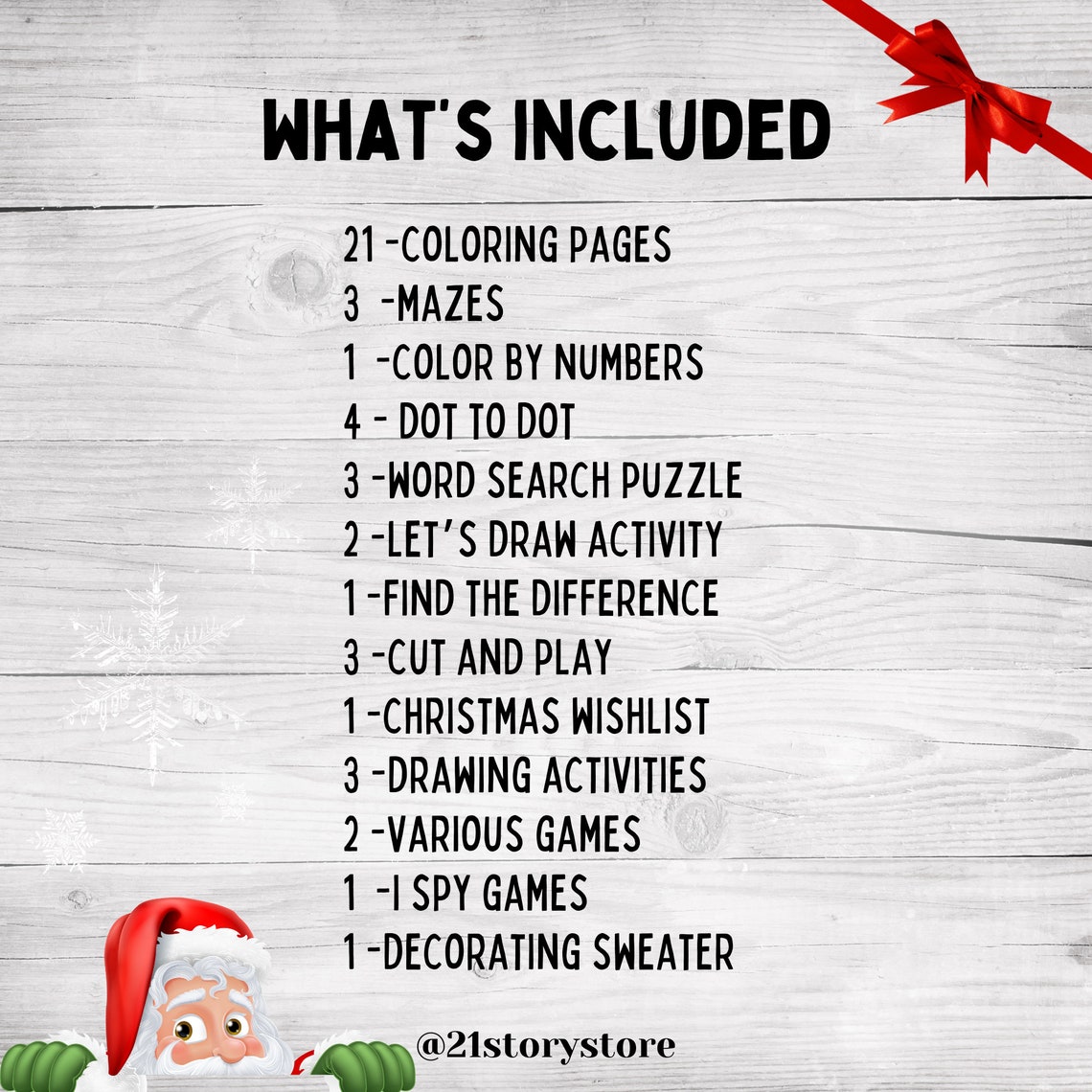 50 Printable Christmas Coloring & Activity Pages, Christmas Activity ...