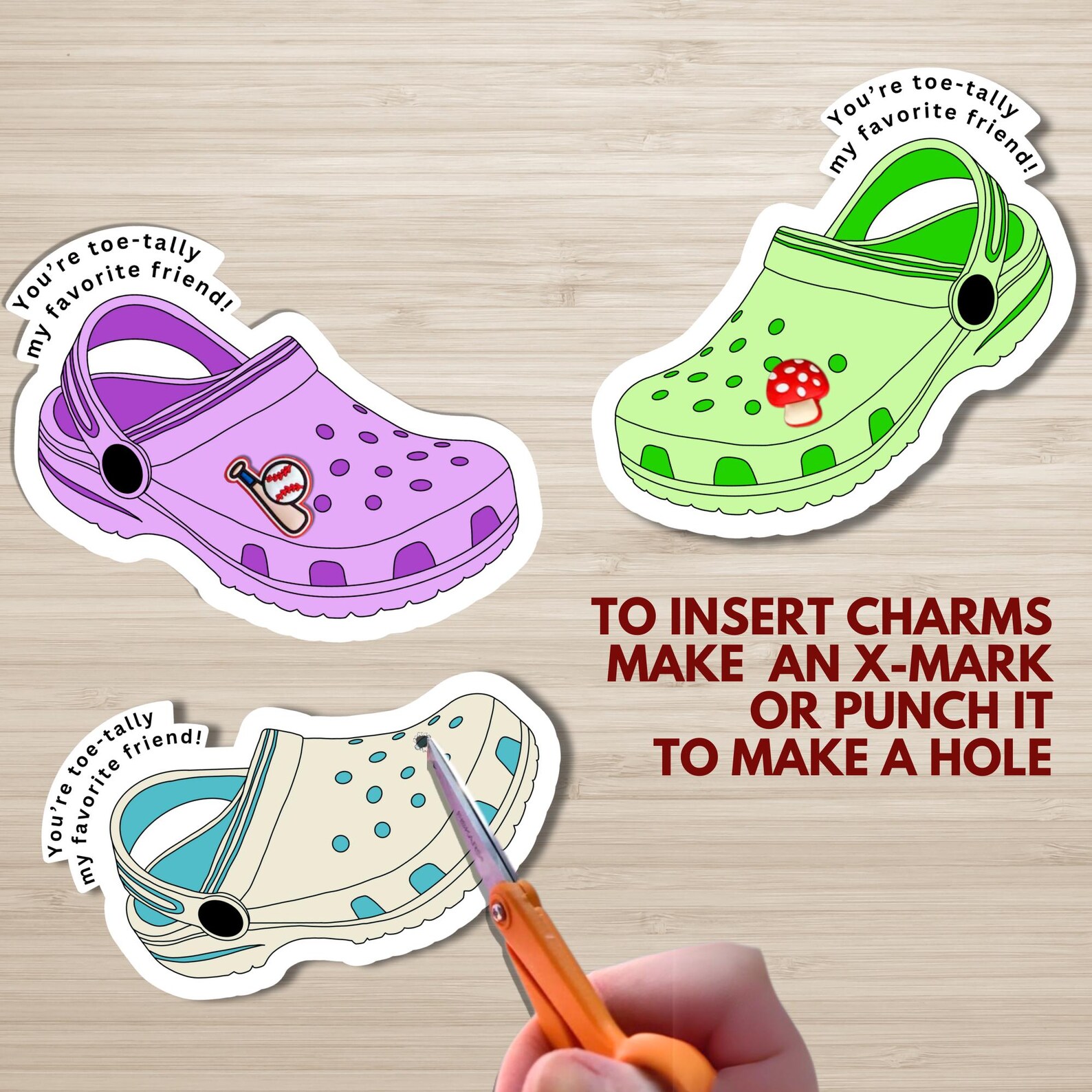 Kids No-candy Classroom Friends Valentine Exchange Gift, Printable DIY ...