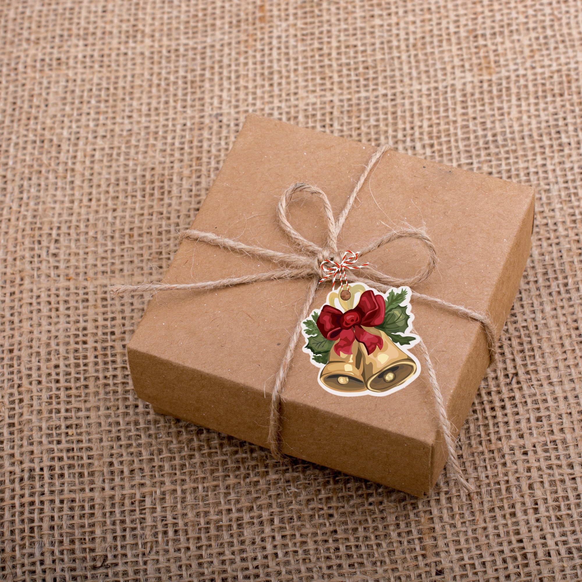 Christmas Bells Gift Tag Printable, Printable Christmas Gift Tag ...