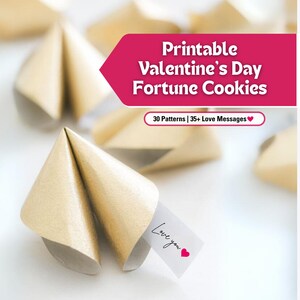 DIY Valentine Fortune Cookie Gift, Make Your Own Fortune Cookies ...