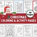 50 Printable Christmas Coloring & Activity Pages, Christmas Activity ...