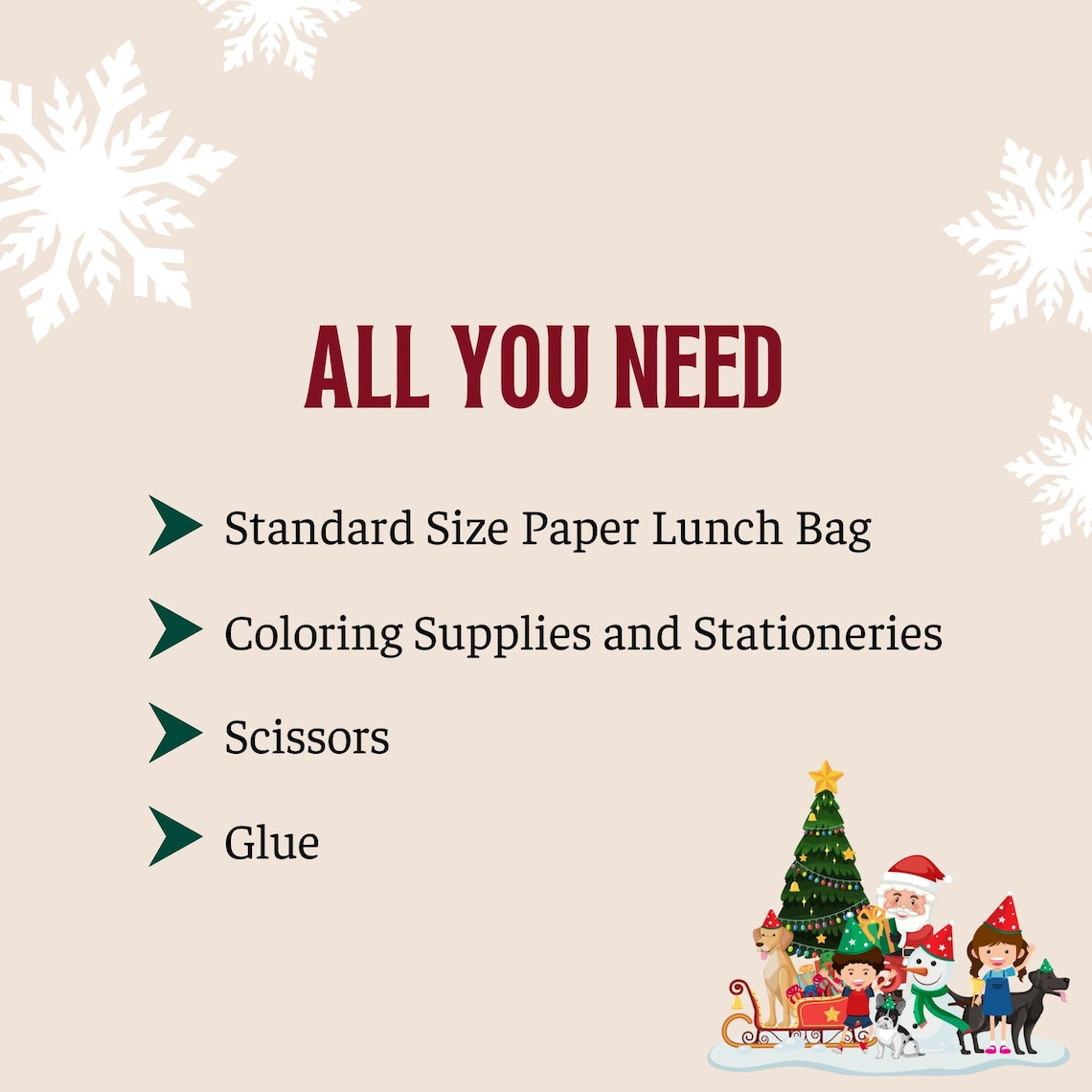 Grinch Paper Bag Puppet Craft for Kids, Fun Christmas First & Second ...