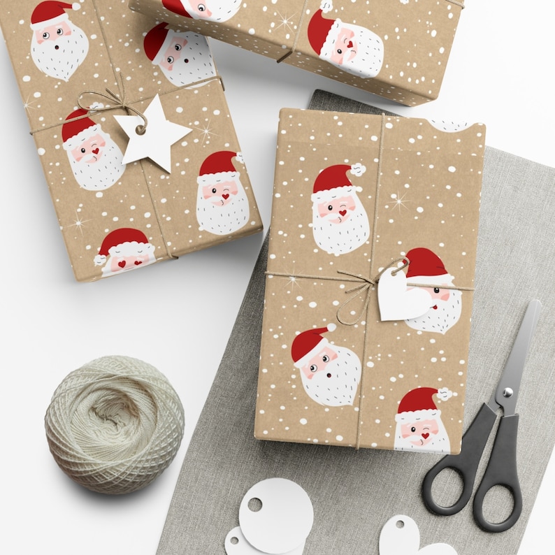 14 Christmas Gift Wrapping Paper Patterns, Printable Retro Wraps With ...