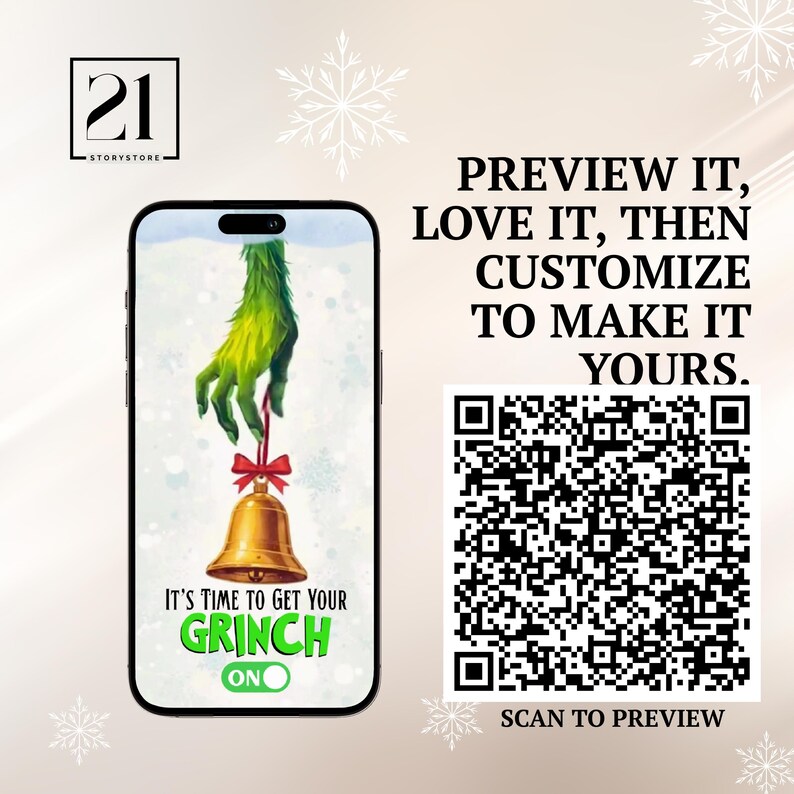 Editable Grinch Christmas Party Video Invitation With Music, Animated ...