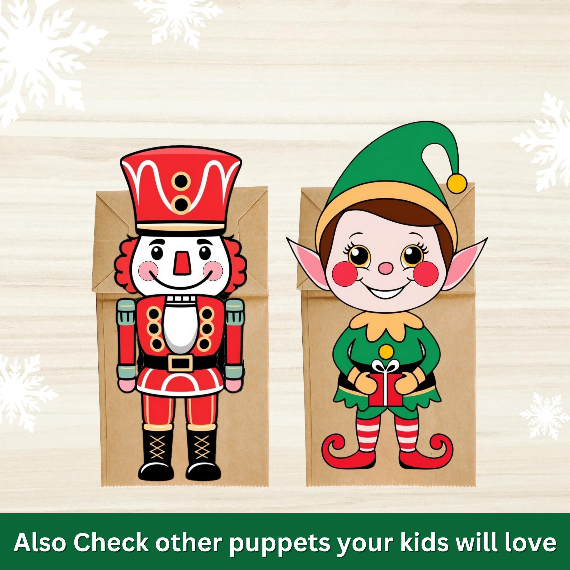 Grinch Paper Bag Puppet Craft for Kids, Fun Christmas First & Second ...