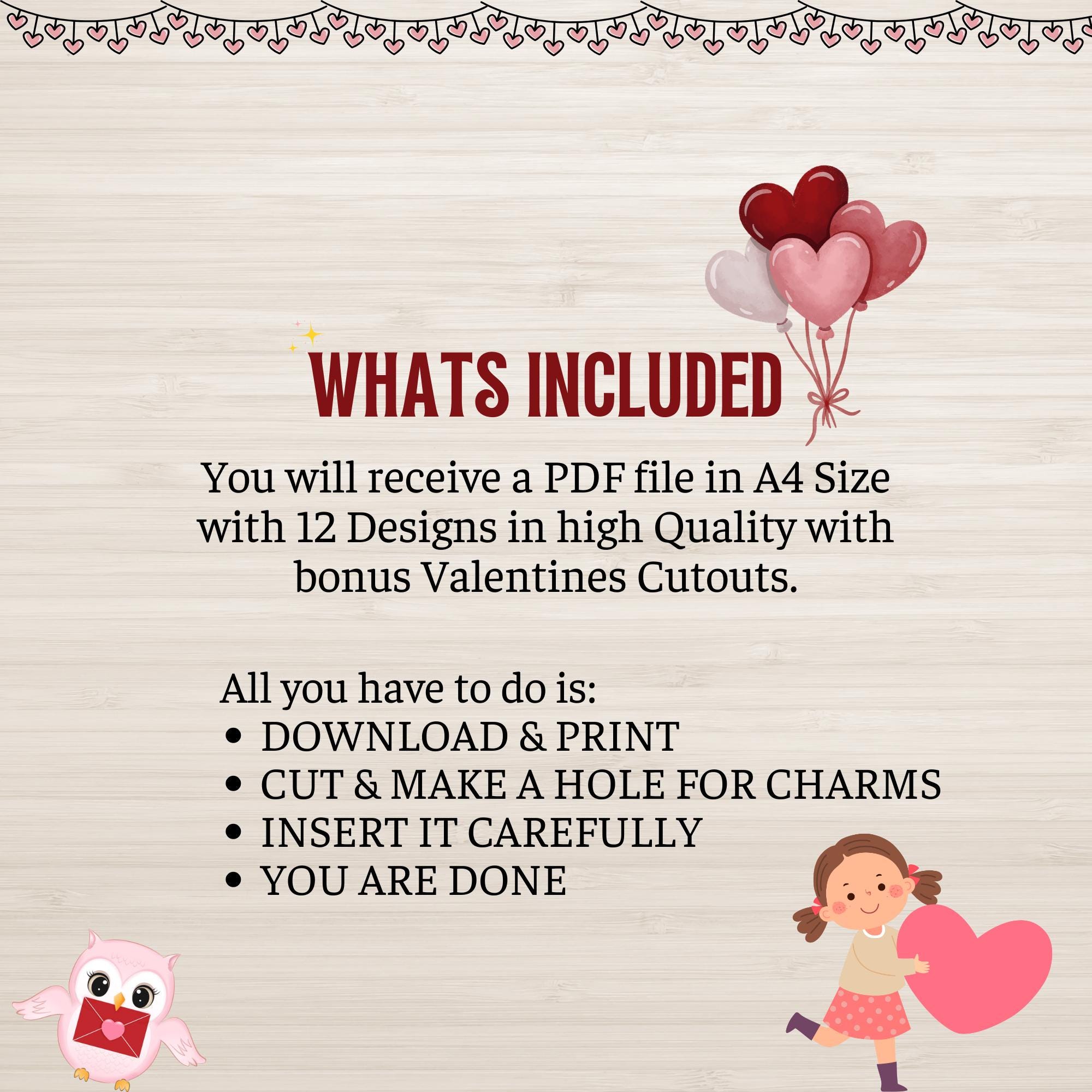 Kid's Class Gift Printable, Classroom Valentines, DIY Birthday Party ...