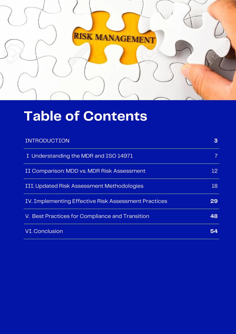 From MDD to MDR - A Comprehensive Guide to Evolving Risk Assessment for ...