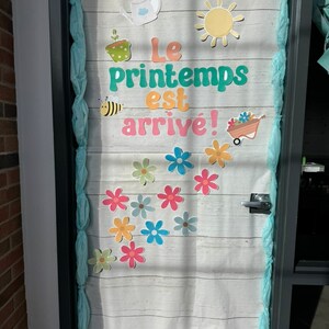 Spring Bulletin Board Kit | English, French & Spanish Quotes - Etsy