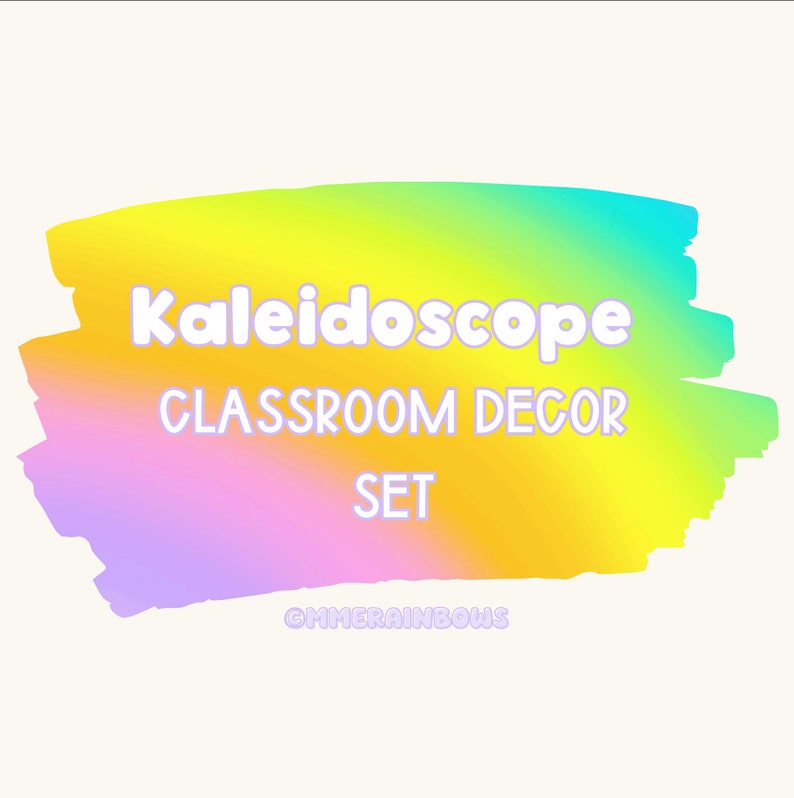 Classroom Alphabet Posters | Kaleidoscope Rainbow Theme | Editable - Etsy