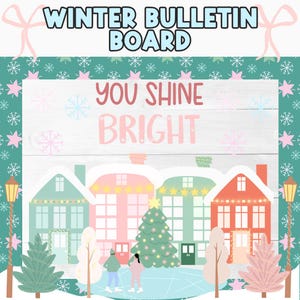 Winter Wonderland Bulletin Board | Class Decor | Editable Quotes | Eng ...