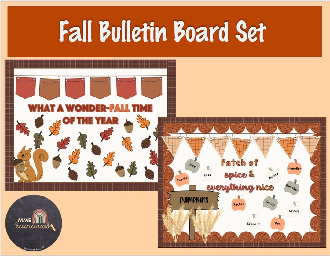 Seasonal Autumn Decor Set - English & French - Etsy