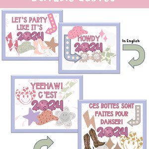 New Years Bulletin Board Kit & Craft Rodeo Disco Theme English/french ...