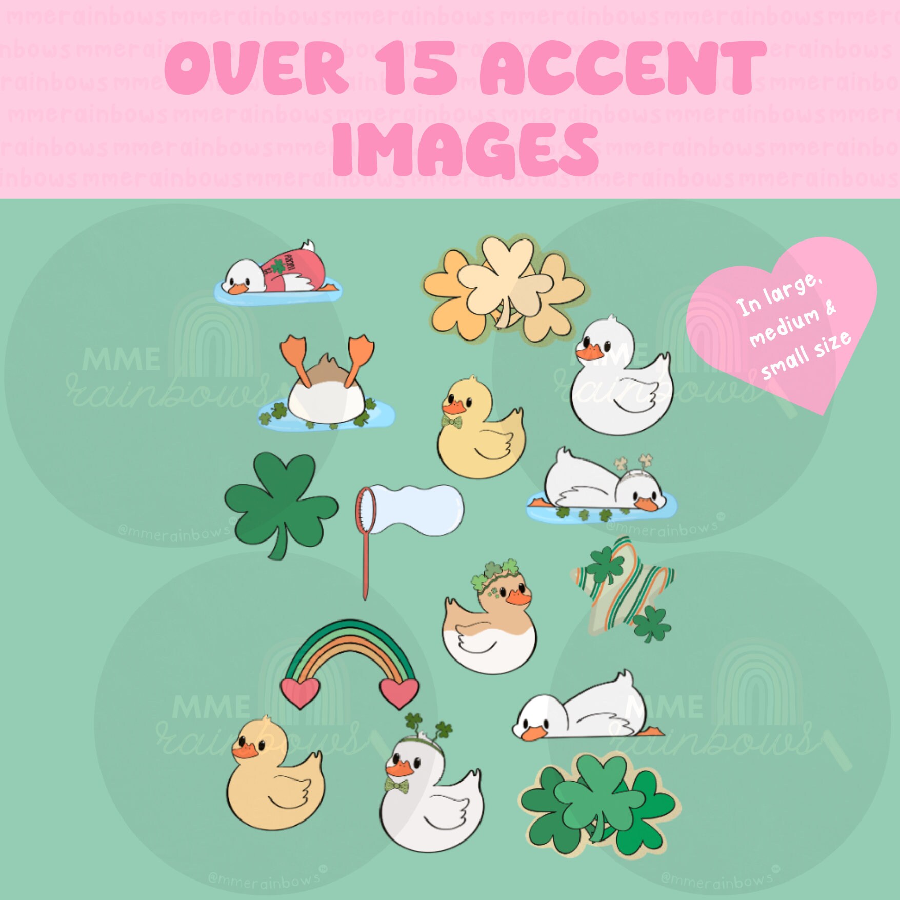 March Lucky Ducky Bulletin Board Kit | St. Patrick's Theme With English ...