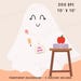 Cute Teacher Ghost PNG | Teacher Ghoulie PNG | Halloween Sticker Png ...