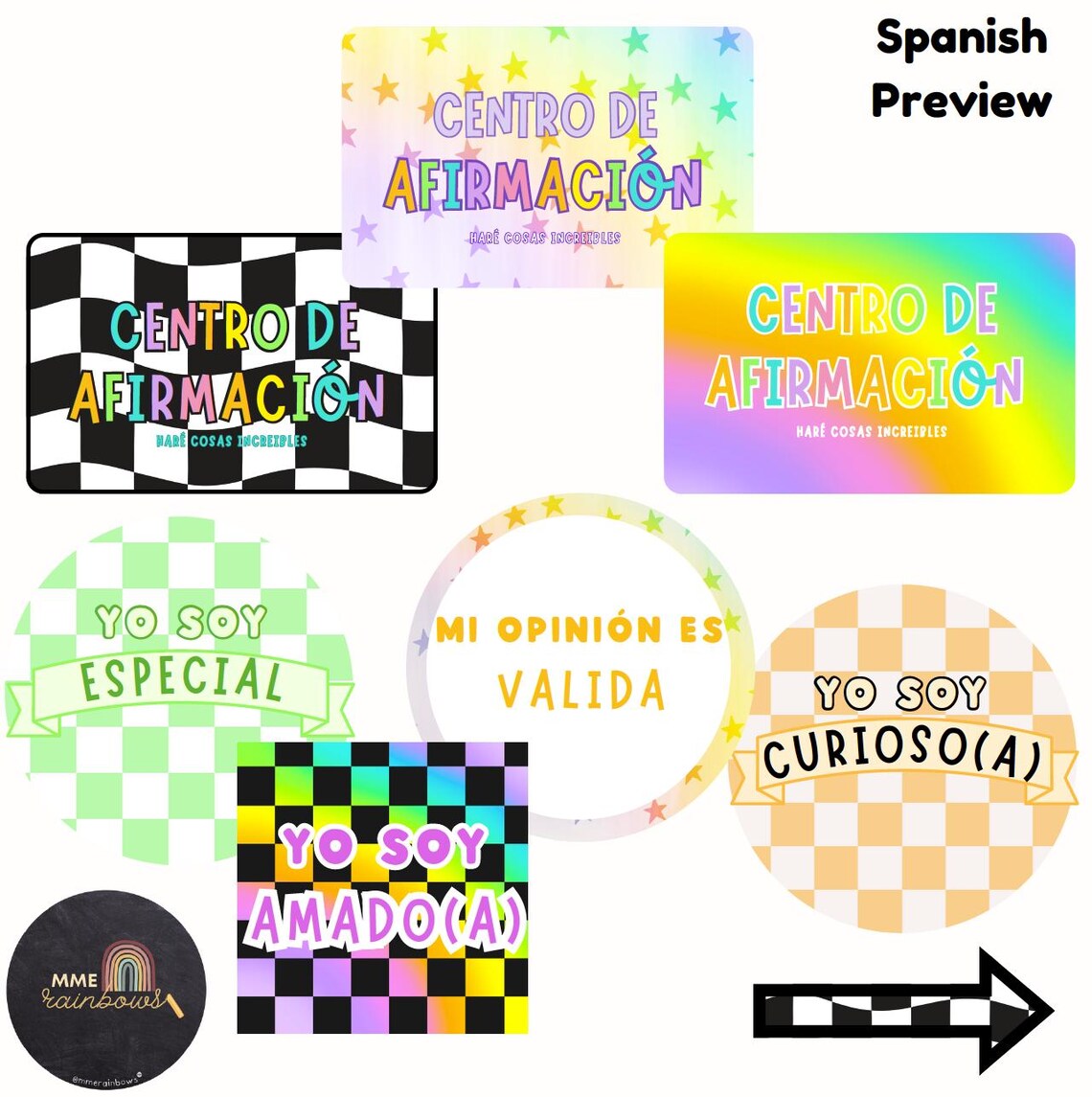 Affirmation Station | English, French & Spanish | Kaleidoscope ...