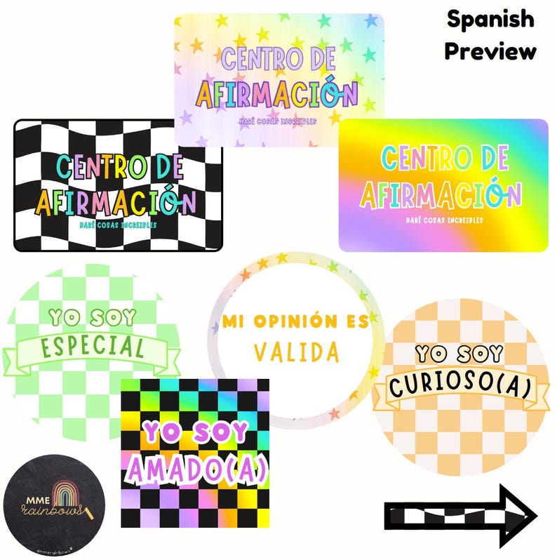 Affirmation Station | English, French & Spanish | Kaleidoscope ...
