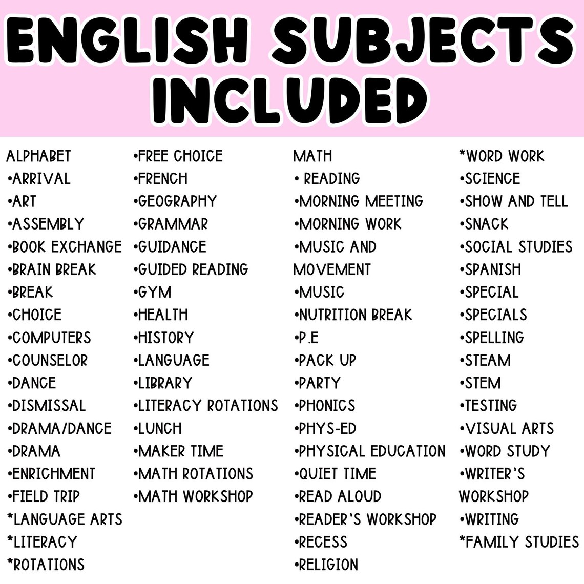 Editable Daily Classroom Schedule Cards | Bright Checkered | English ...