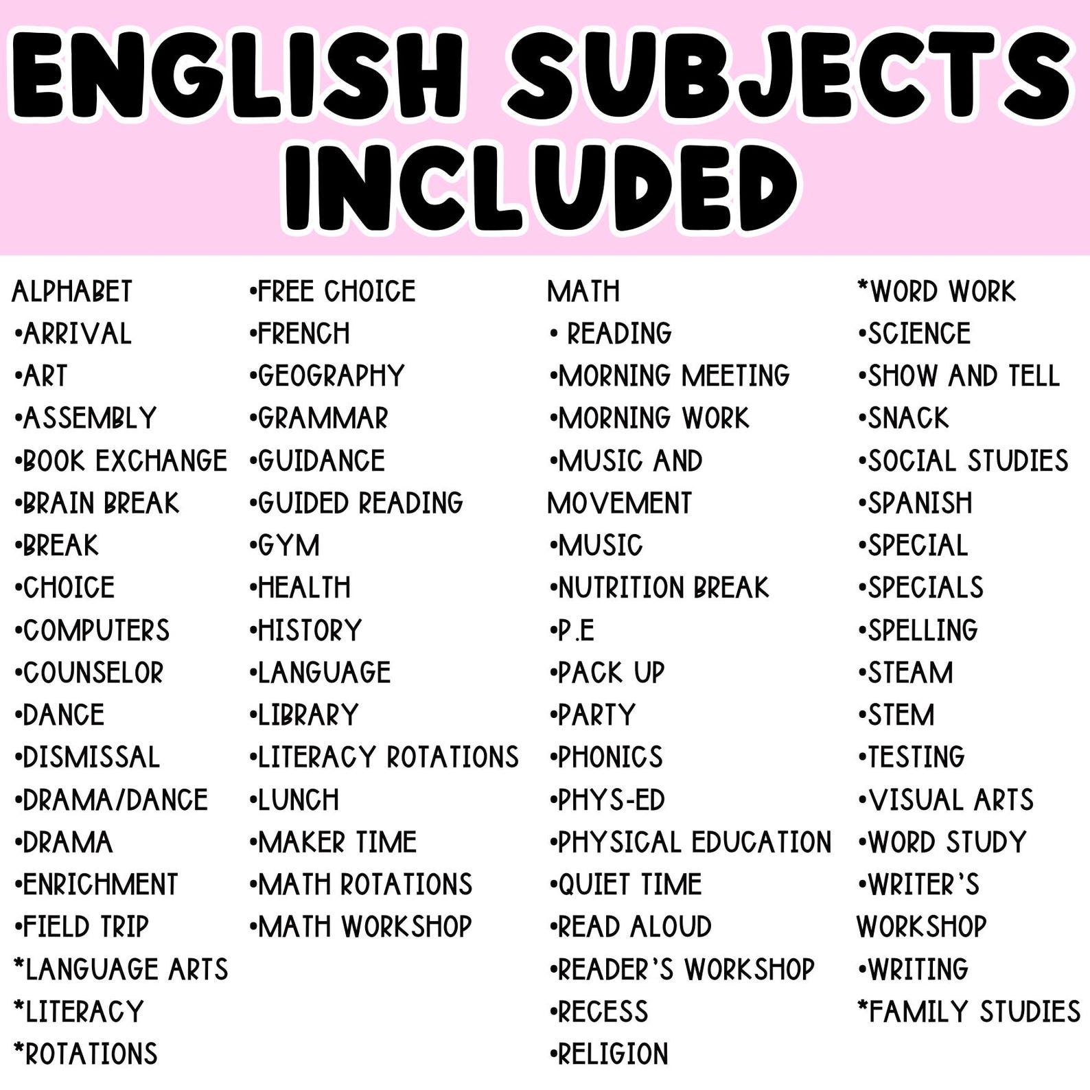 Editable Daily Classroom Schedule Cards | Bright Checkered | English ...