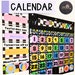 Bright Classroom Calendar and Weather Display | Kaleidoscope Decor Set ...