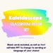 Bright Classroom Calendar and Weather Display | Kaleidoscope Decor Set ...