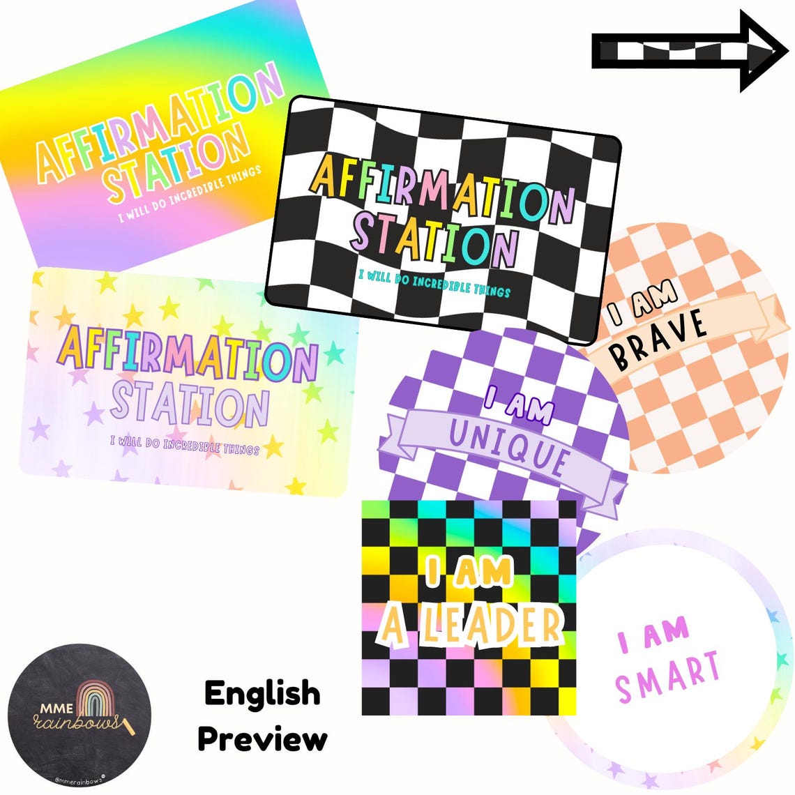 Affirmation Station | English, French & Spanish | Kaleidoscope ...