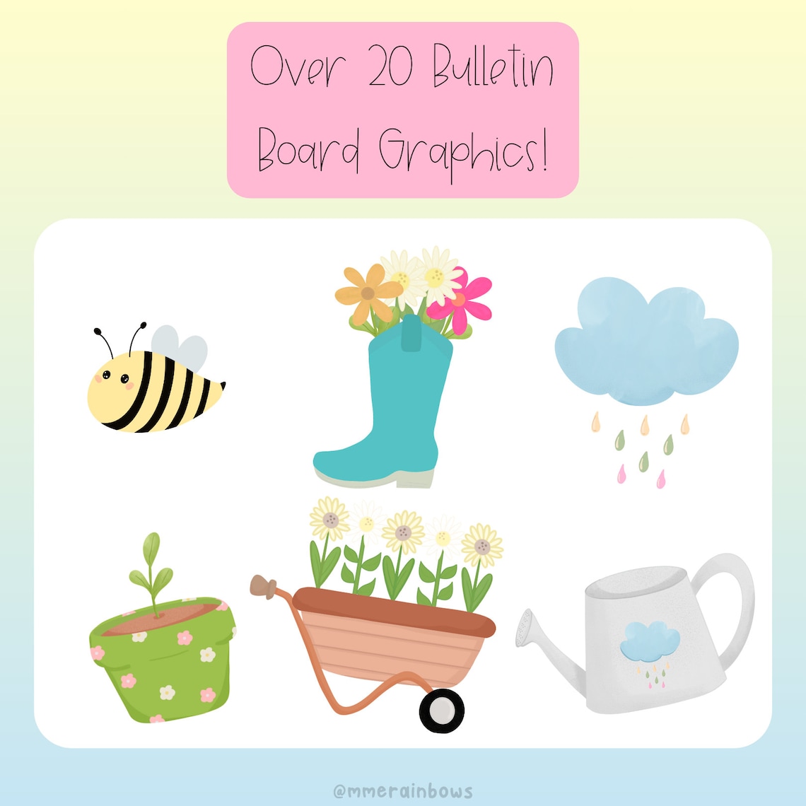 Spring Bulletin Board Kit | English, French & Spanish Quotes - Etsy