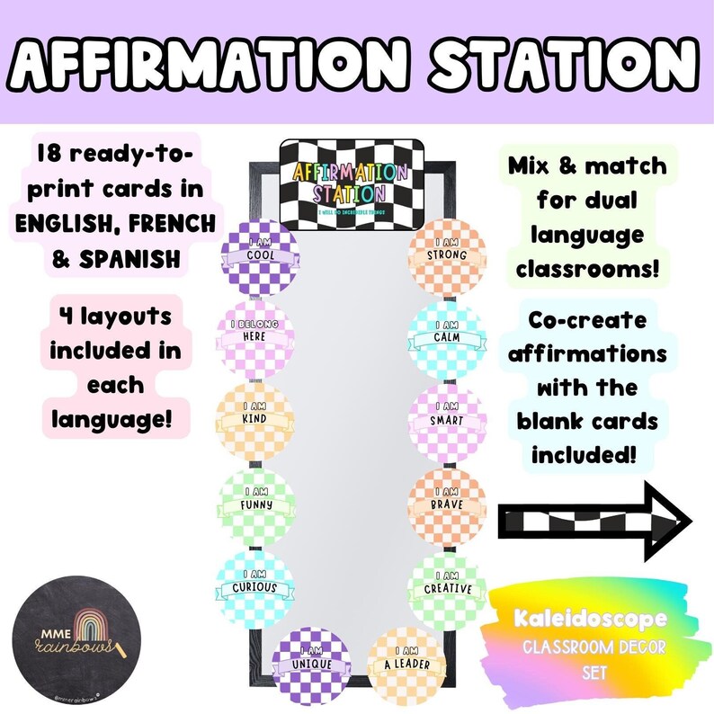 Affirmation Station | English, French & Spanish | Kaleidoscope ...