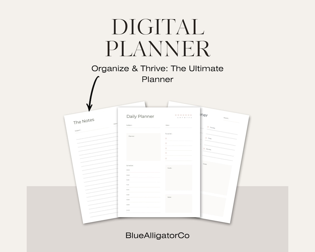Daily Weekly Planner || Printable Planner || Organizer Tool || Planner ...