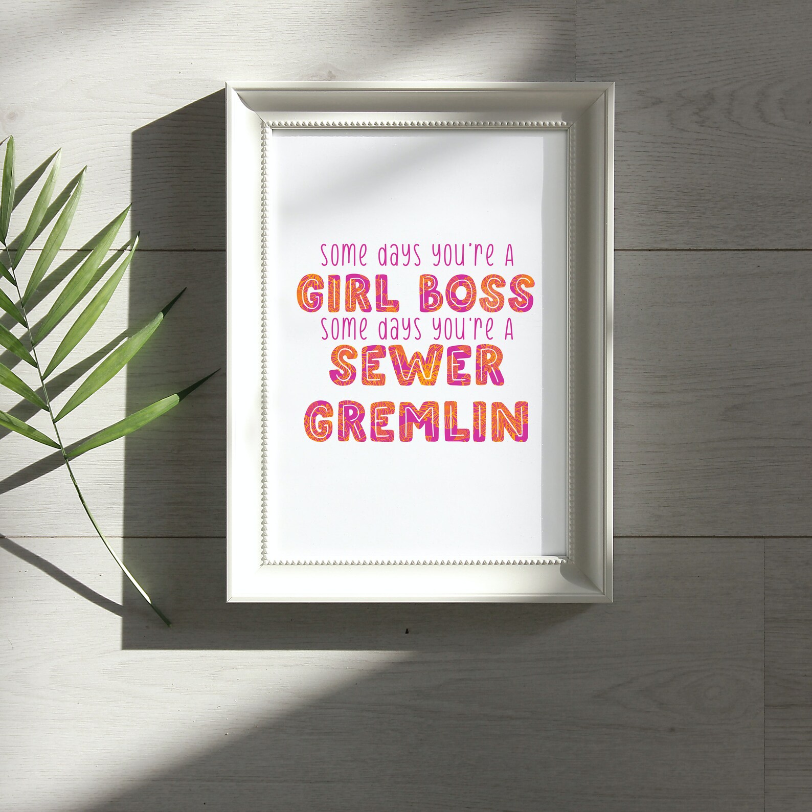 Girl Boss or Sewer Gremlin Svg, Funny Quote Svg, Printable Clip Art and ...