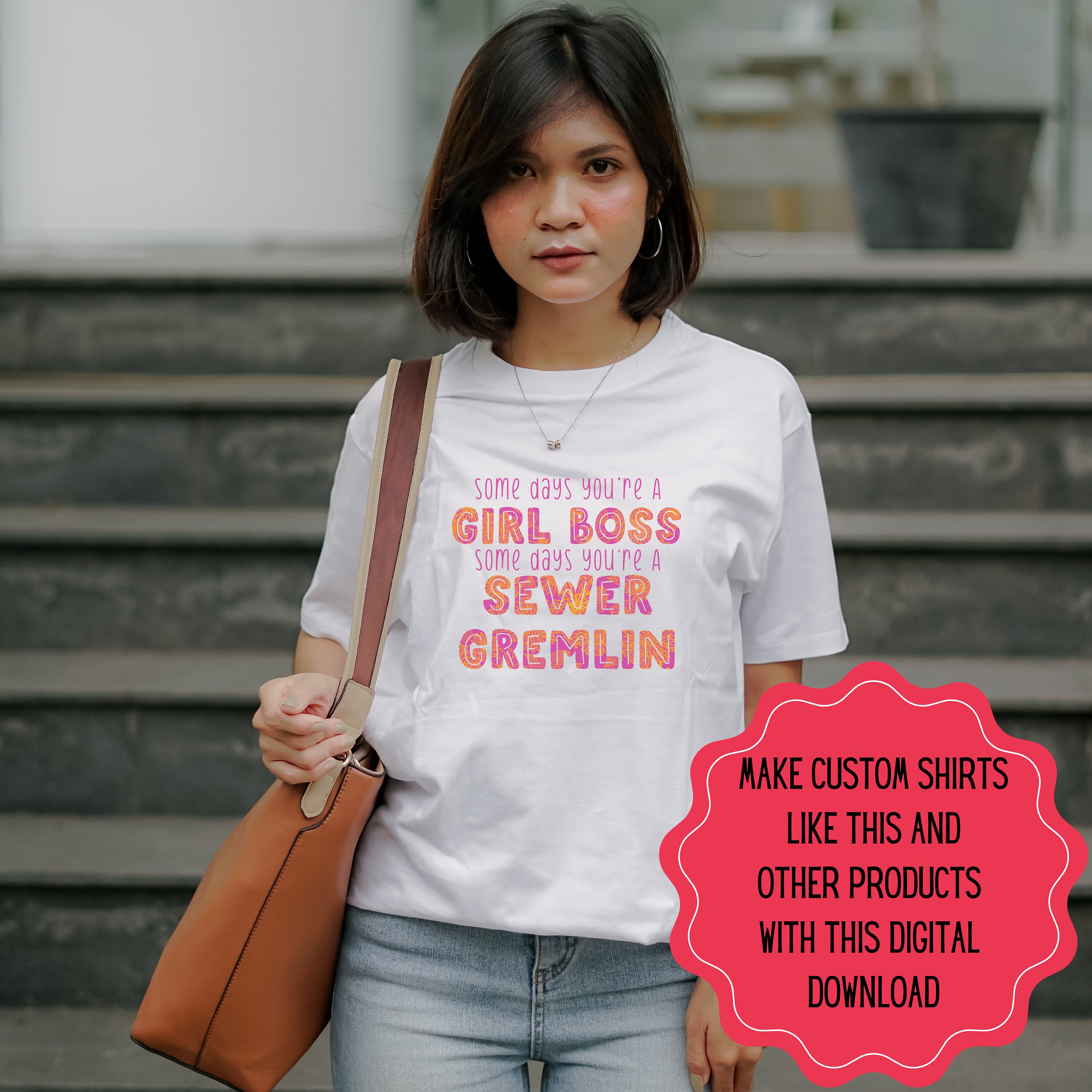 Girl Boss or Sewer Gremlin Svg, Funny Quote Svg, Printable Clip Art and ...