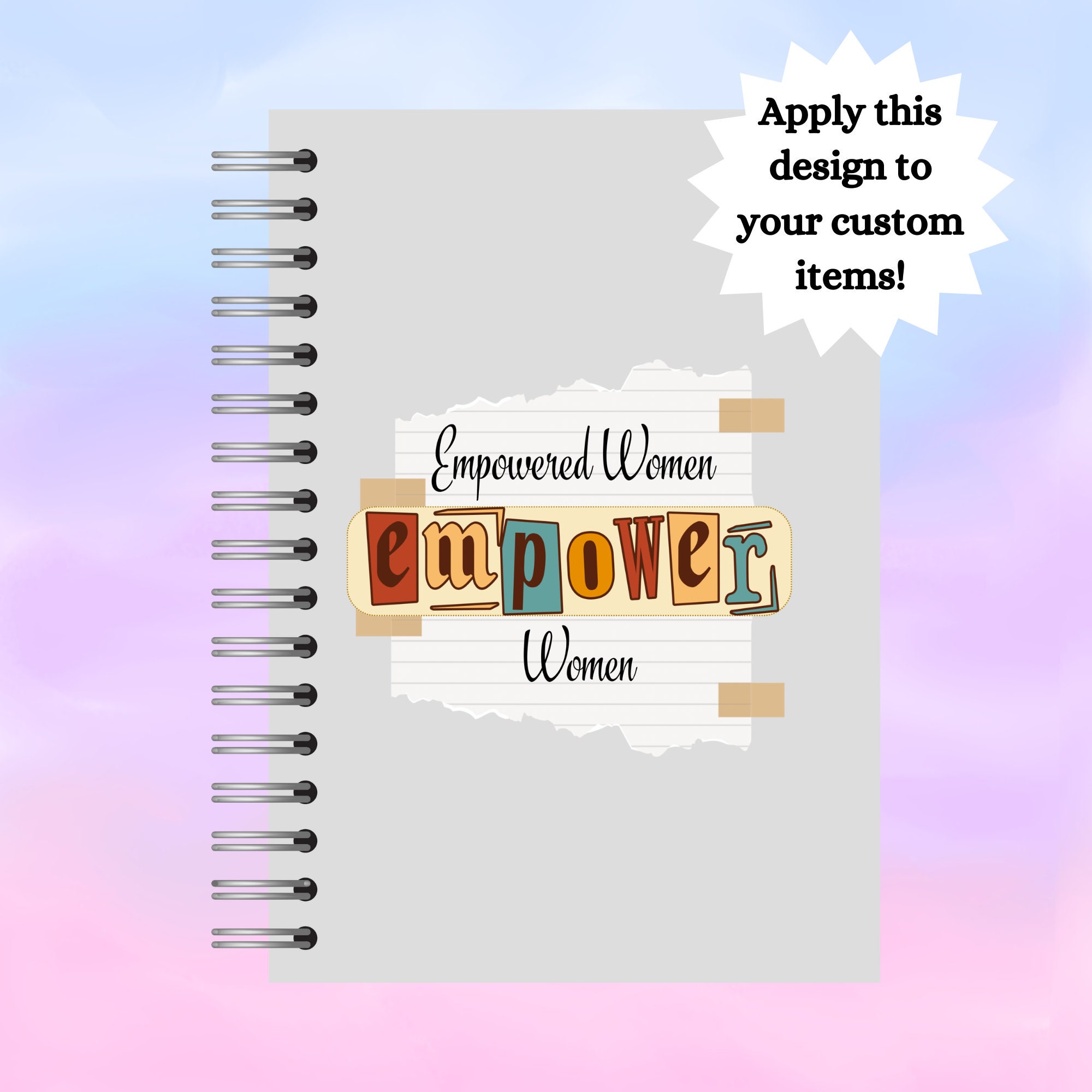 Empower SVG, Feminism PNG, Print Stickers, Feminist Tote Bag, Black and ...