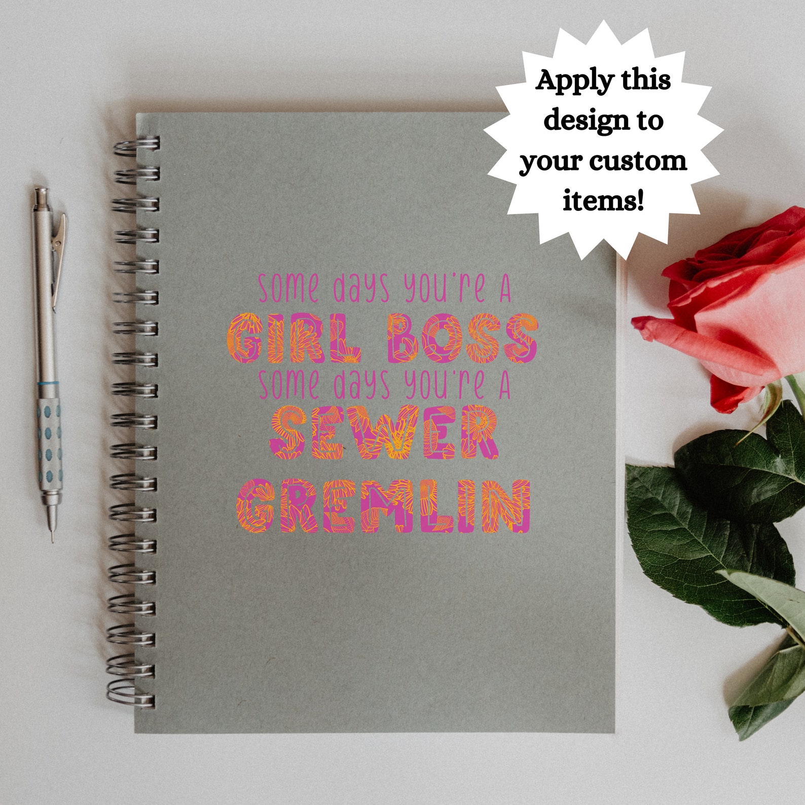 Girl Boss or Sewer Gremlin Svg, Funny Quote Svg, Printable Clip Art and ...