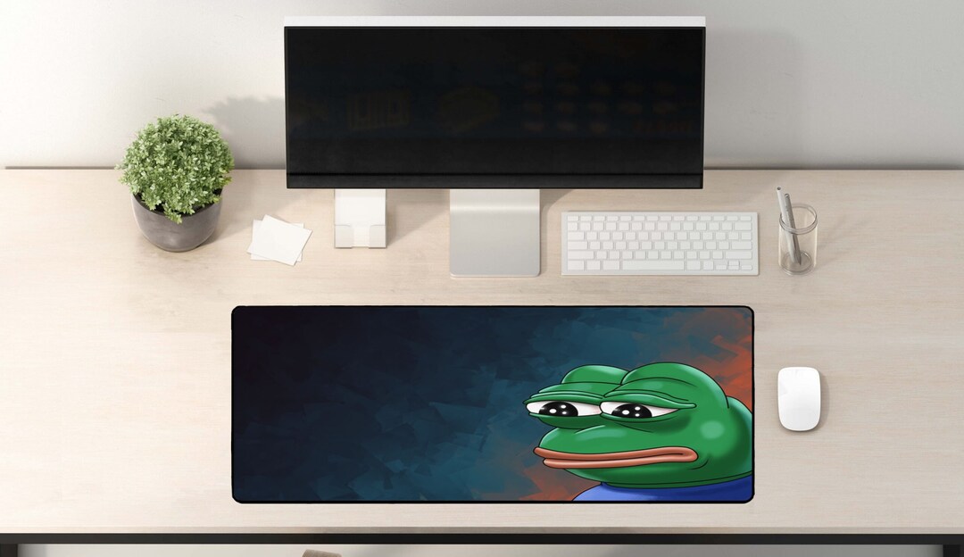 Feels Bad Man Pepe Deskmat, Pepe, Emote, Feels Bad Man,therapist Office ...