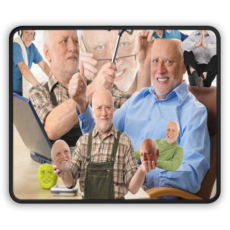 Hide the Pain Harold Mousepad, Dank Meme, Farewell Gift for Coworker ...
