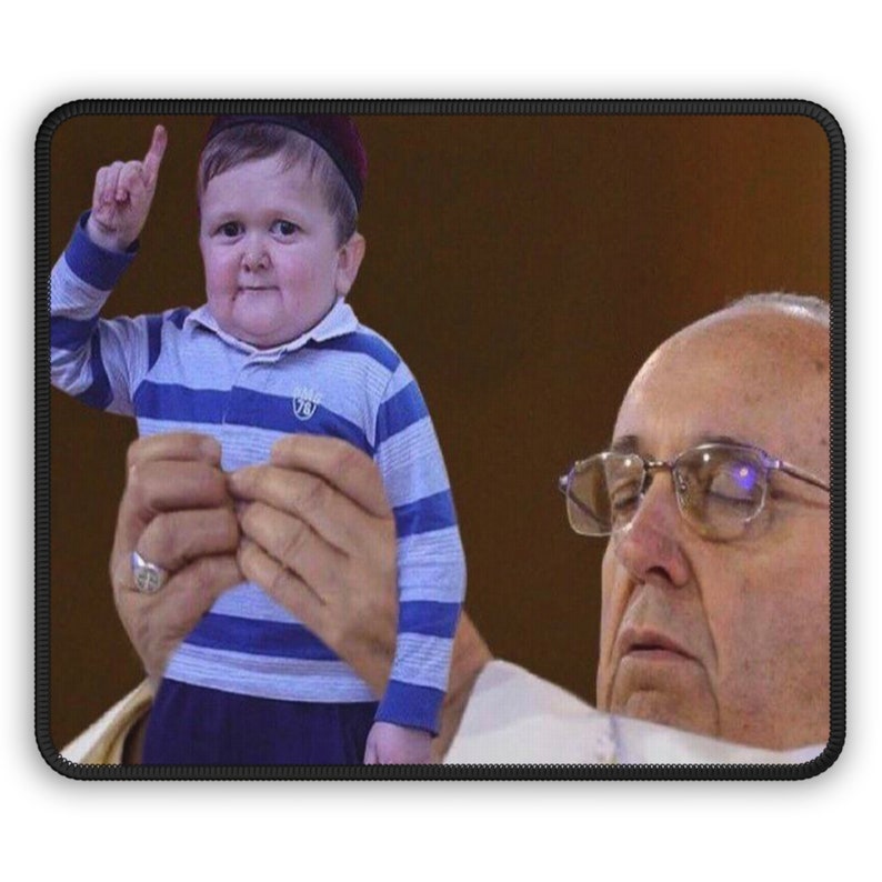 Pope Holding Hasbulla Mousepad, Hasbulla Merch, Gaming Mousepad, Kawaii ...
