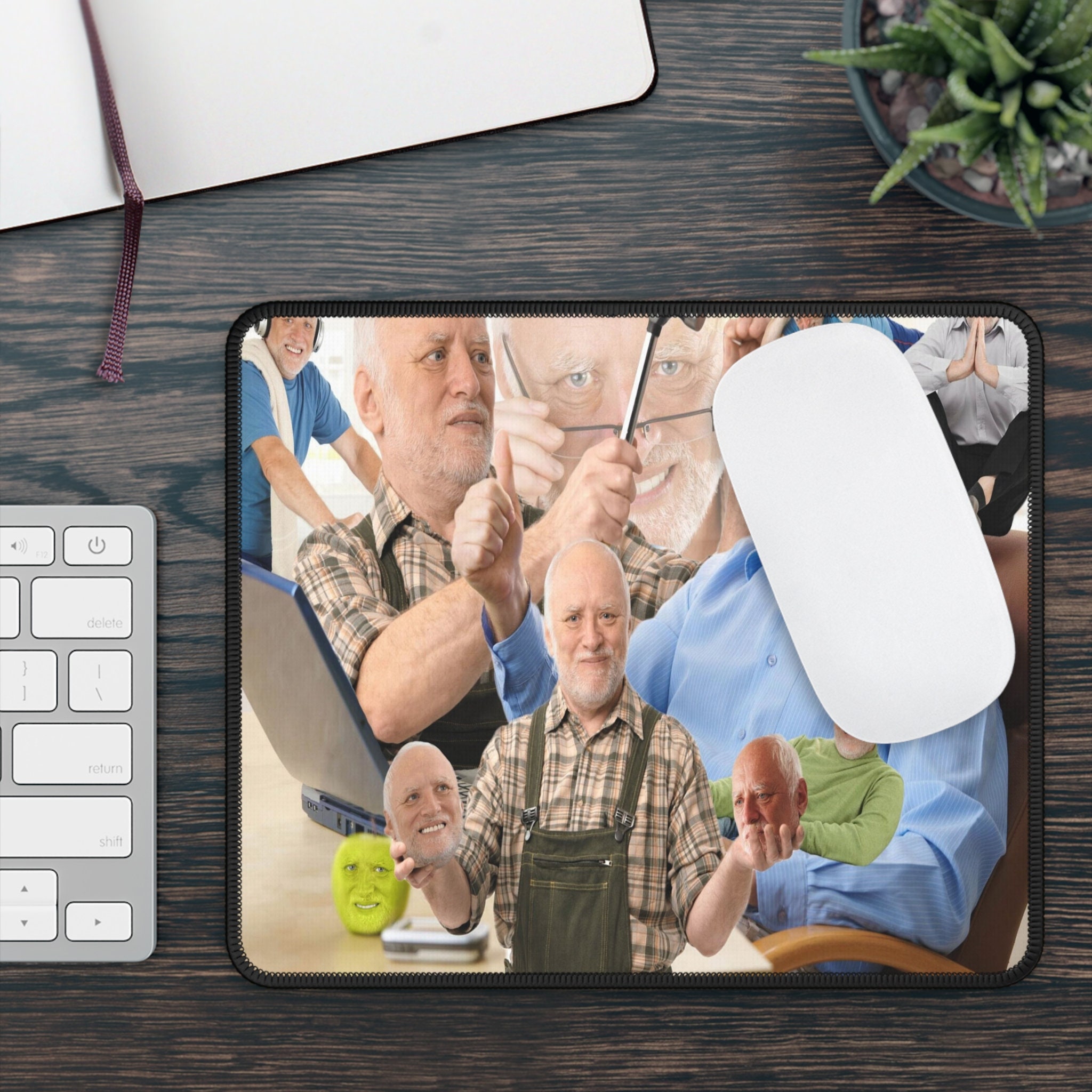 Hide the Pain Harold Mousepad, Dank Meme, Farewell Gift for Coworker ...