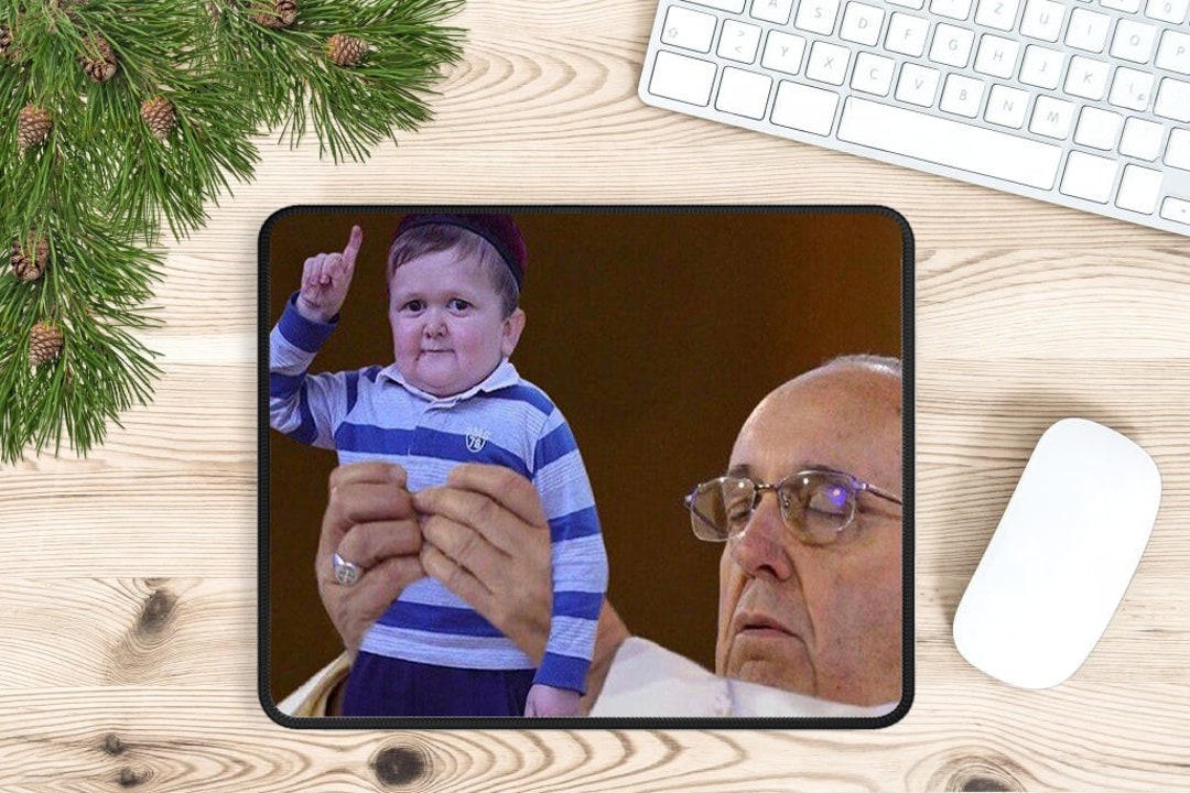 Pope Holding Hasbulla Mousepad, Hasbulla Merch, Gaming Mousepad, Kawaii ...
