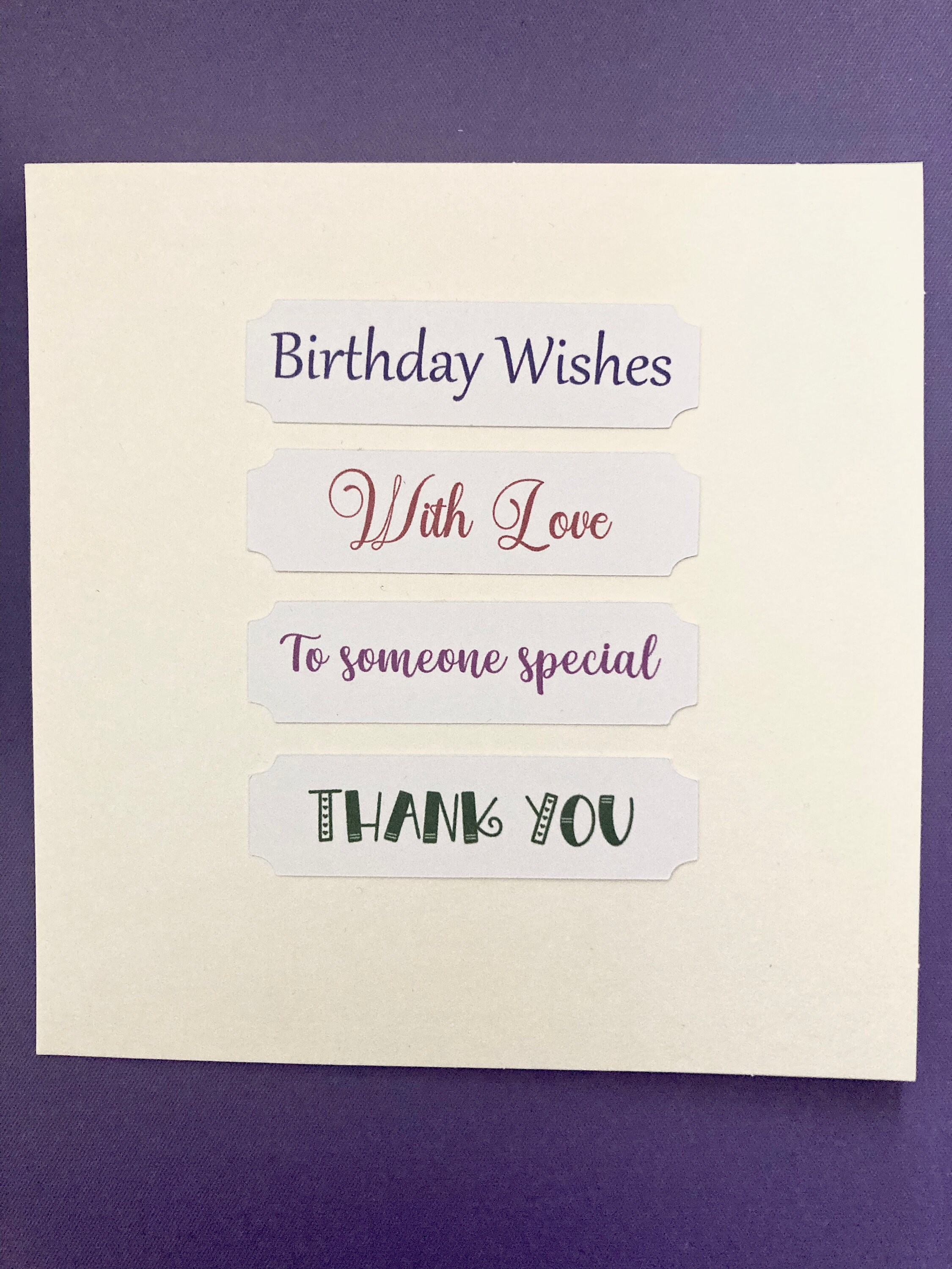 Mixed Happy Birthday Card Making Banners Embellishments Sentiments Card ...