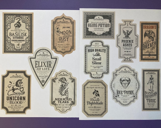 Potion Bottles for Leather Potion Holders - Etsy UK