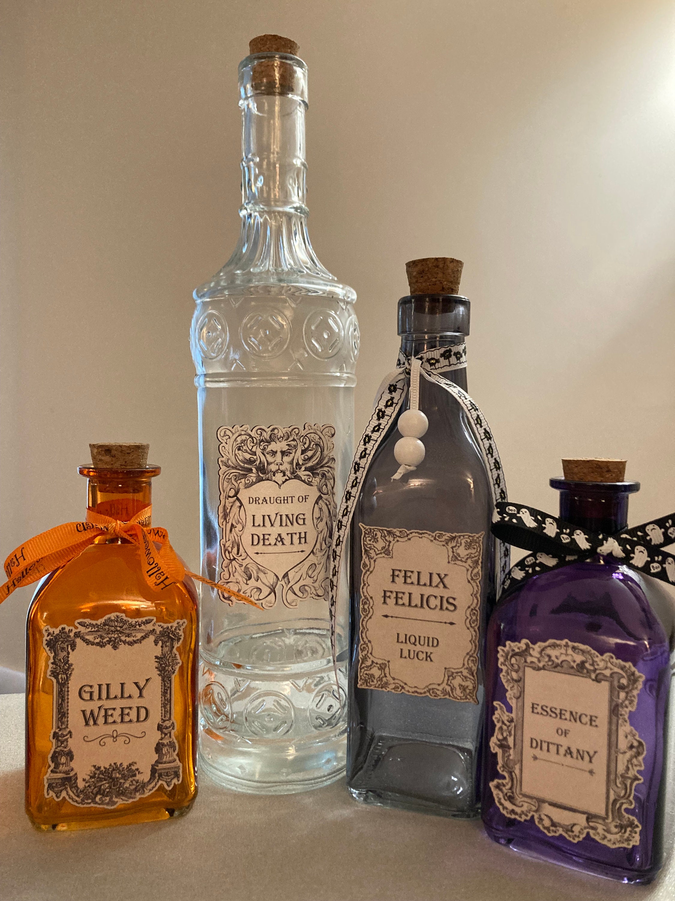 Halloween Potion Bottle Labels Stickers Apothecary Labels Self Adhesive ...