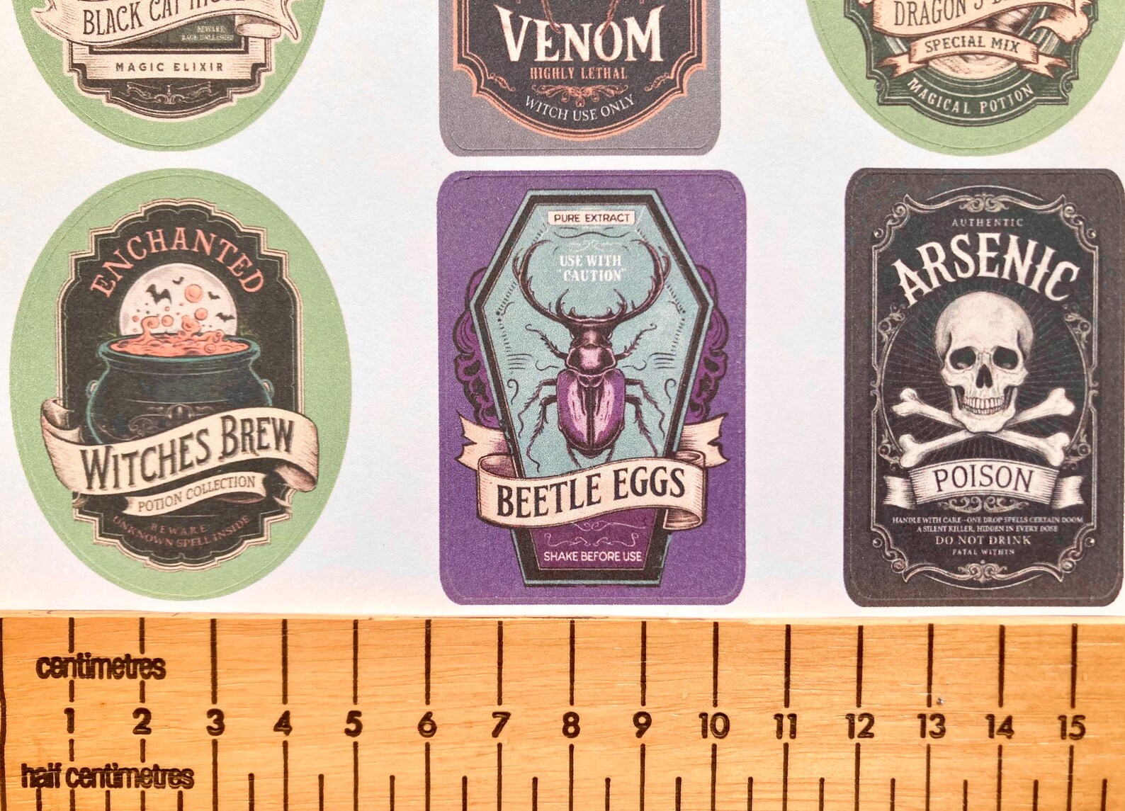 Halloween Potion Bottles Labels Stickers Halloween Apothecary Labels ...