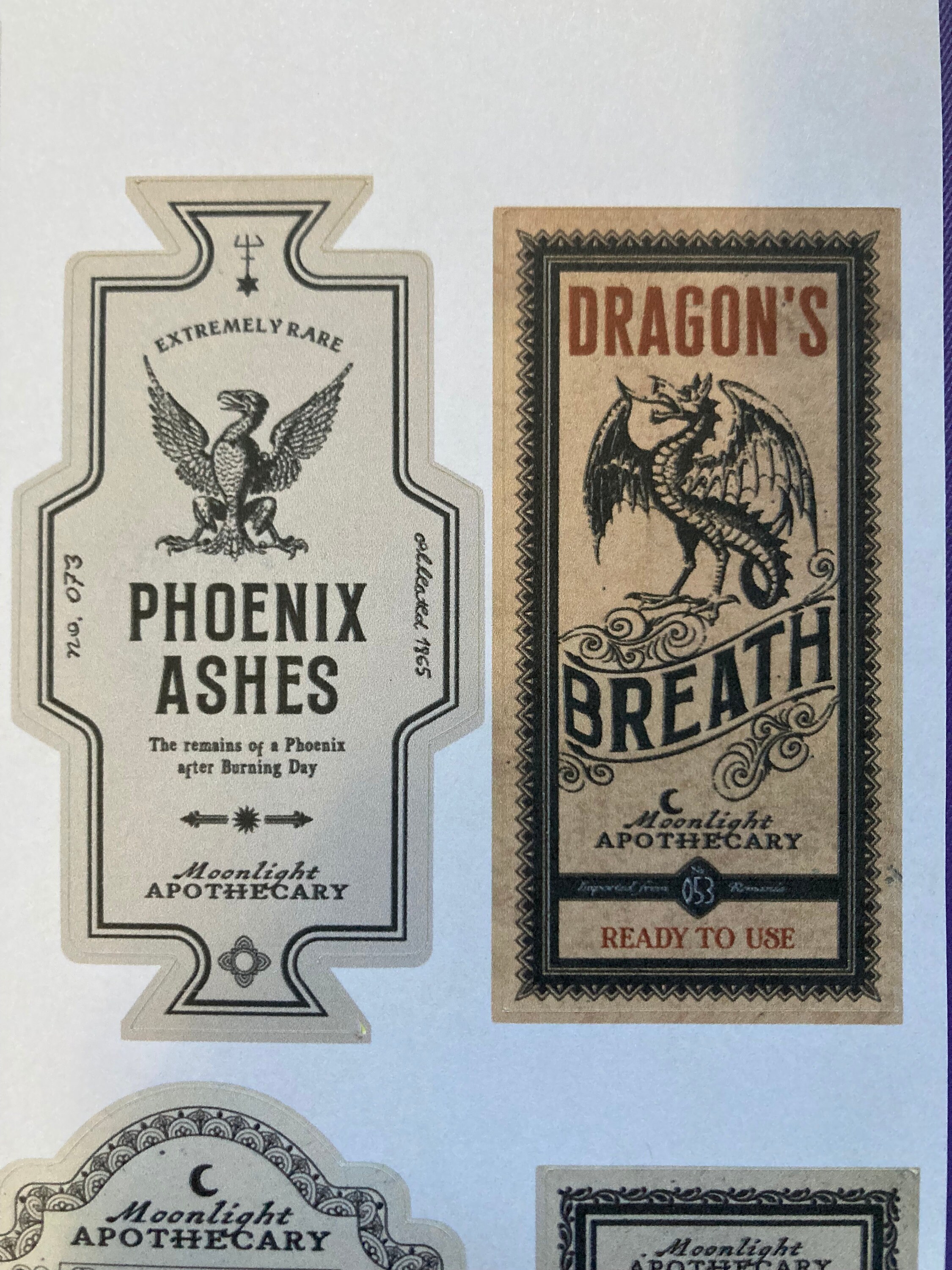 Halloween Potion Bottles Labels Stickers Halloween Apothecary Labels ...