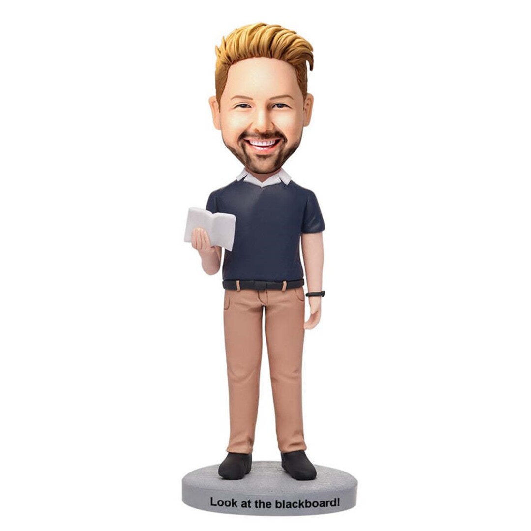 Custom Engraved Male Teacher Bobblehead Personalized Education Gift - Etsy