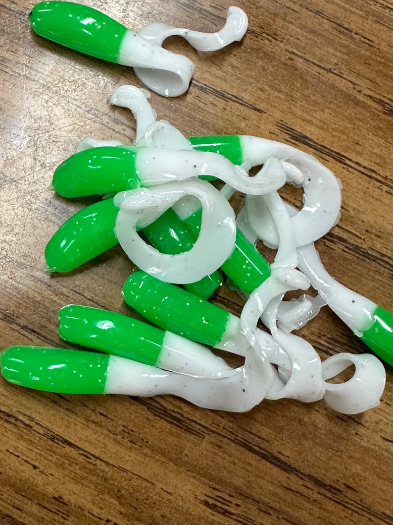 1.75 Curly Tail Plasic for Crappie Jigs - Etsy