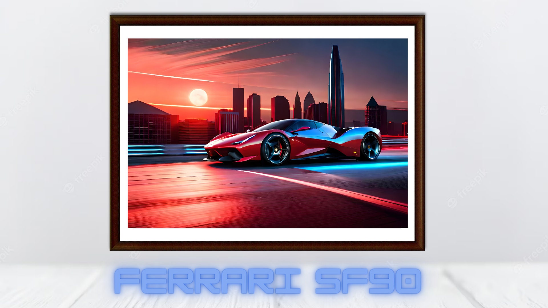 Ferrari SF90 Wall Art | Ferrari Poster | Ferrari Wall Art | 4k ...
