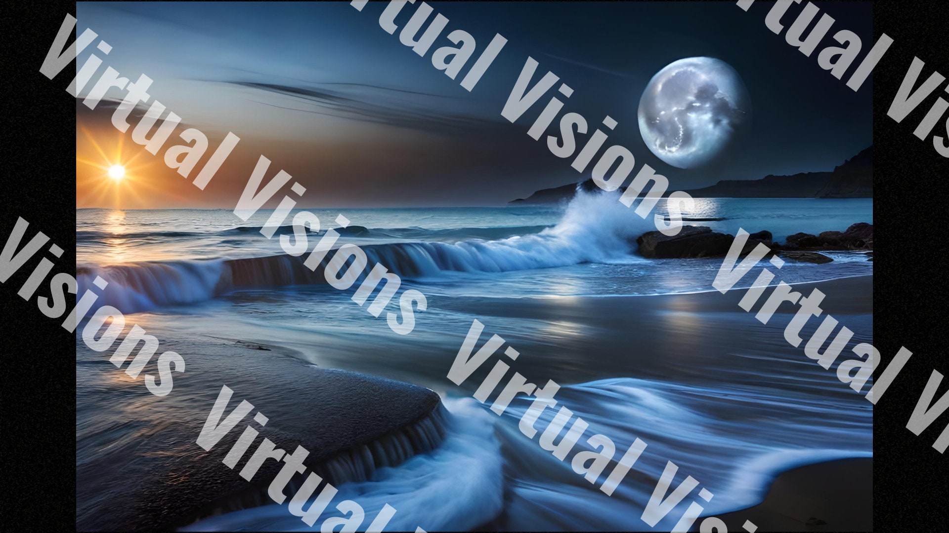 Beach Poster/wallpaper Pack 4k Digital Download Waves and - Etsy