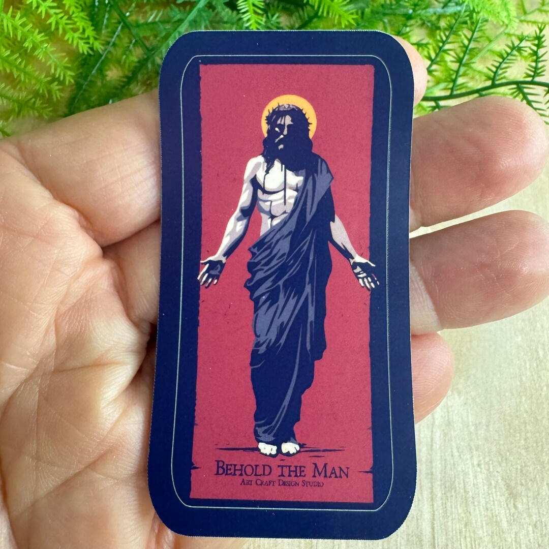 Jesus Christ Sticker, Behold the Man Vinyl Sticker, Jesus Before ...
