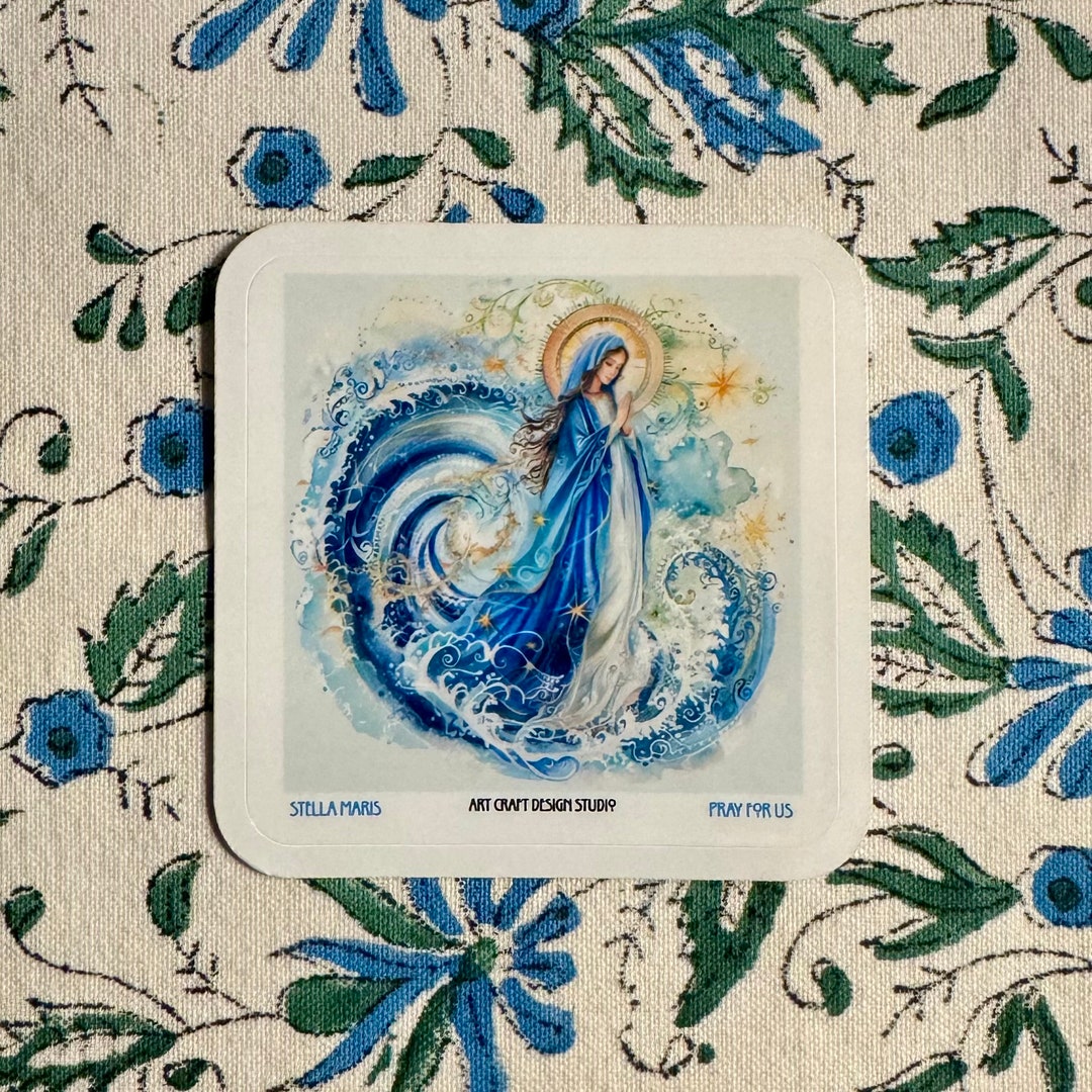 Stella Maris 3 Inch Sticker, Blessed Virgin Mary, Star of the Sea ...